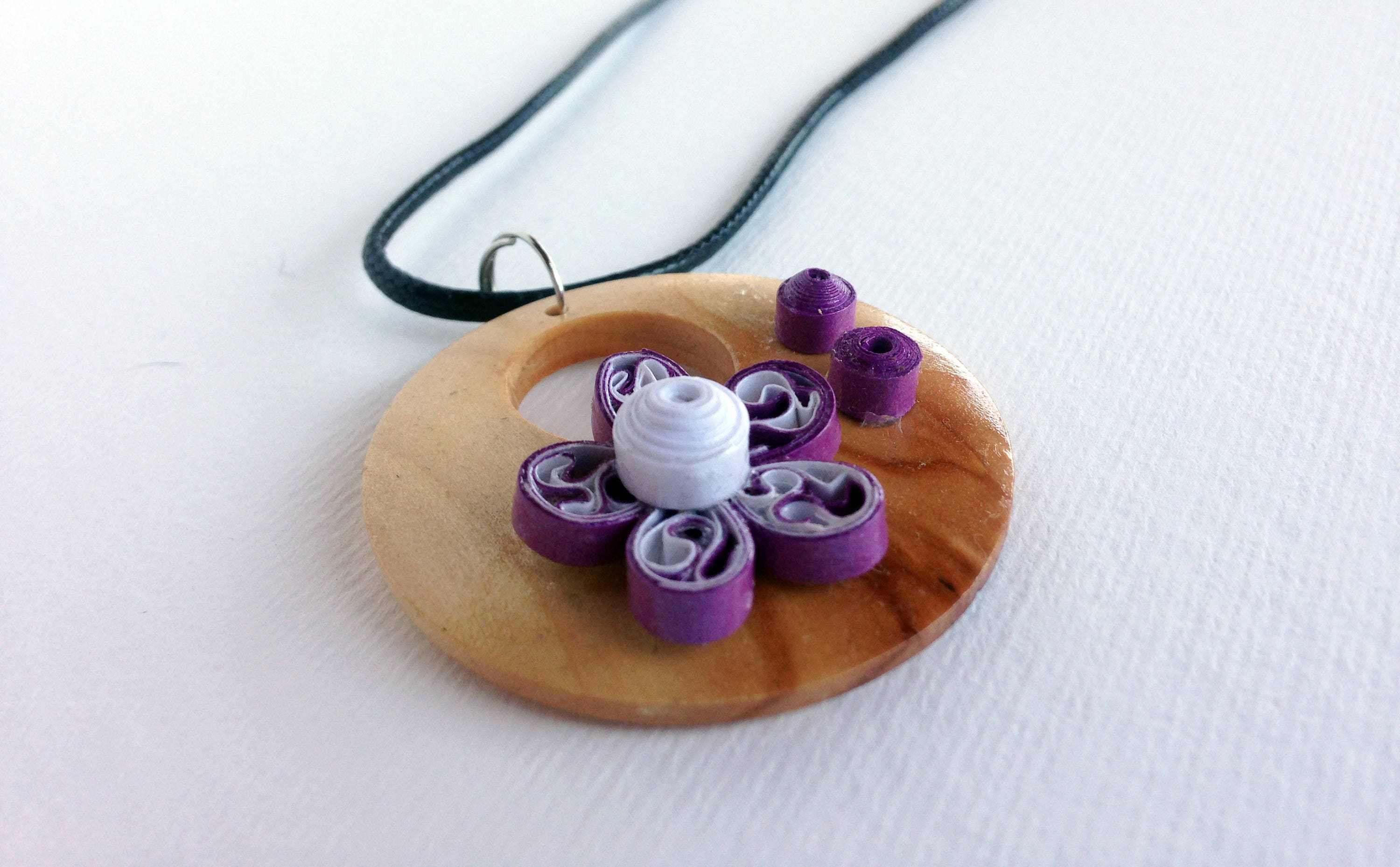 Paper Quilled Necklace, Paper Quilling Jewelry, Quilled Jewelry, Paper ...