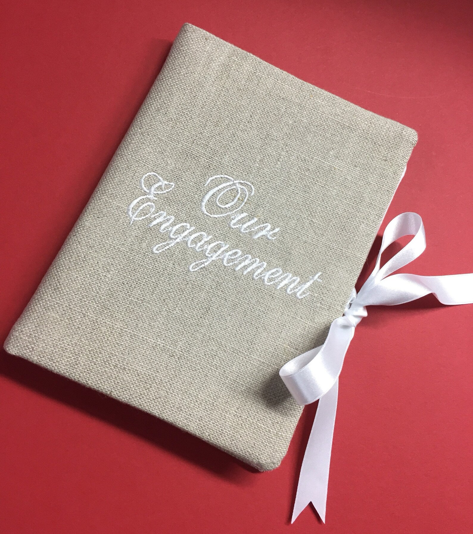 Engagement Photo Album With Date, Personalized Wedding Album 5x7 ...