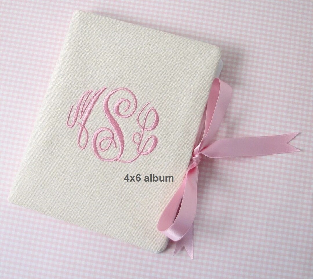 Personalized Photo Album ~ Monogram Brag Book ~ Custom Baby Photo Album ...