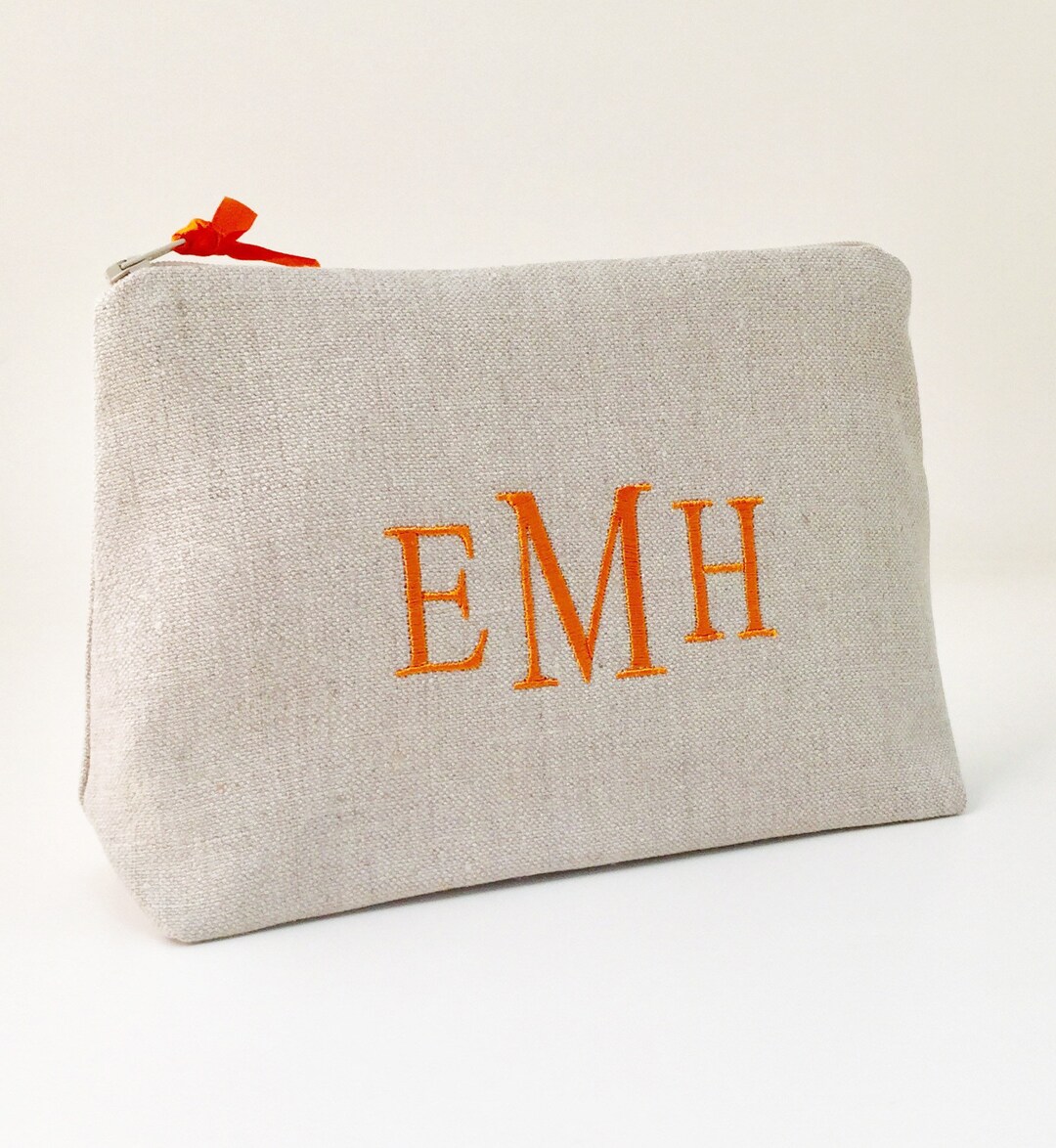 Monogrammed Makeup Bag / Monogram Clutch / Personalized Cosmetic Bag ...