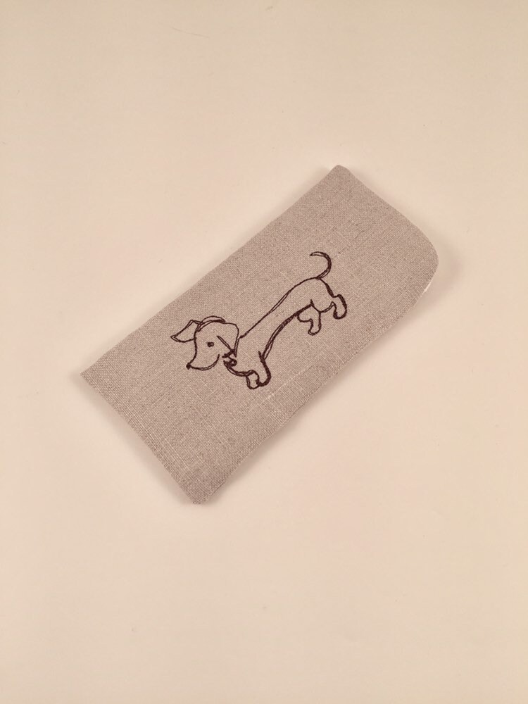 Linen Eyeglass Case Eiffel Tower Eyeglass Case Geek Glasses | Etsy