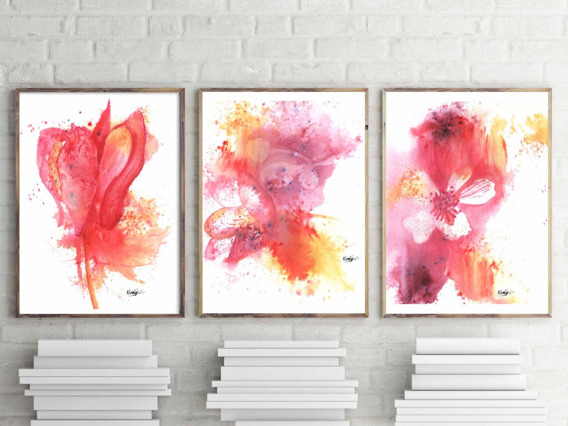 Abstract Print Red Abstract Wall Art Abstract Poster Abstract - Etsy