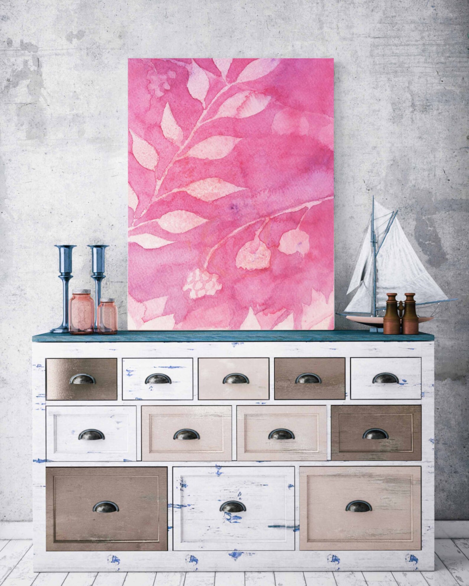 Spring Leaf, Spring Print, Spring Leaf Print, Leaf Print, Botanical ...