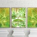 Green Wall Art Home Decor Watercolor Wall Decor Nature Watercolor ...