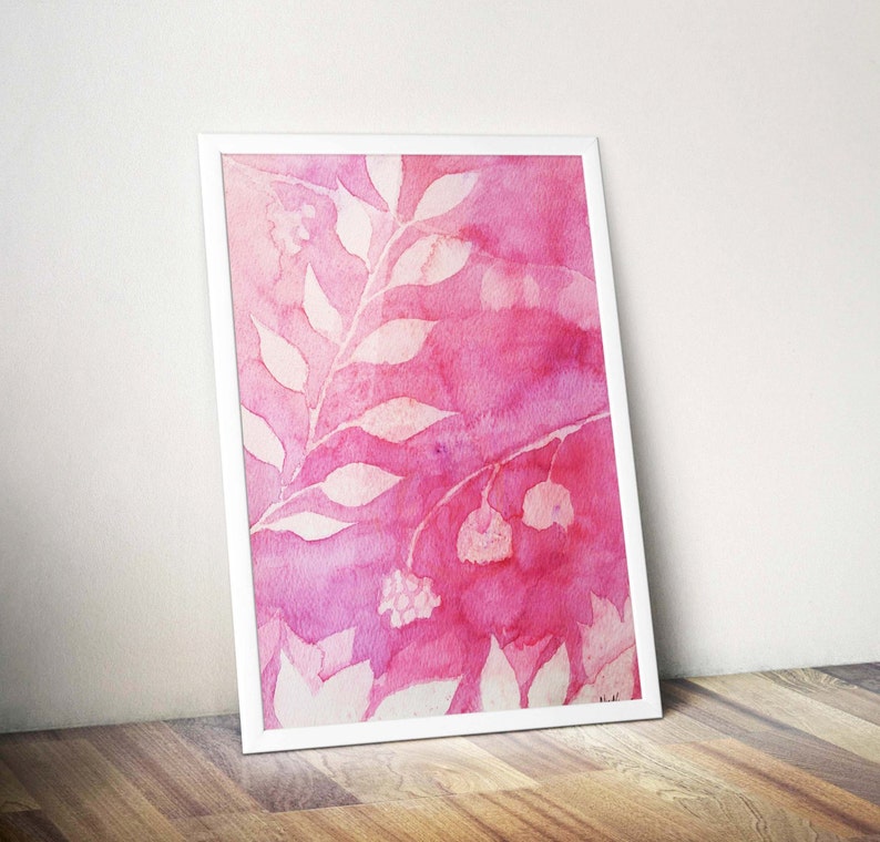 Spring Leaf, Spring Print, Spring Leaf Print, Leaf Print, Botanical ...