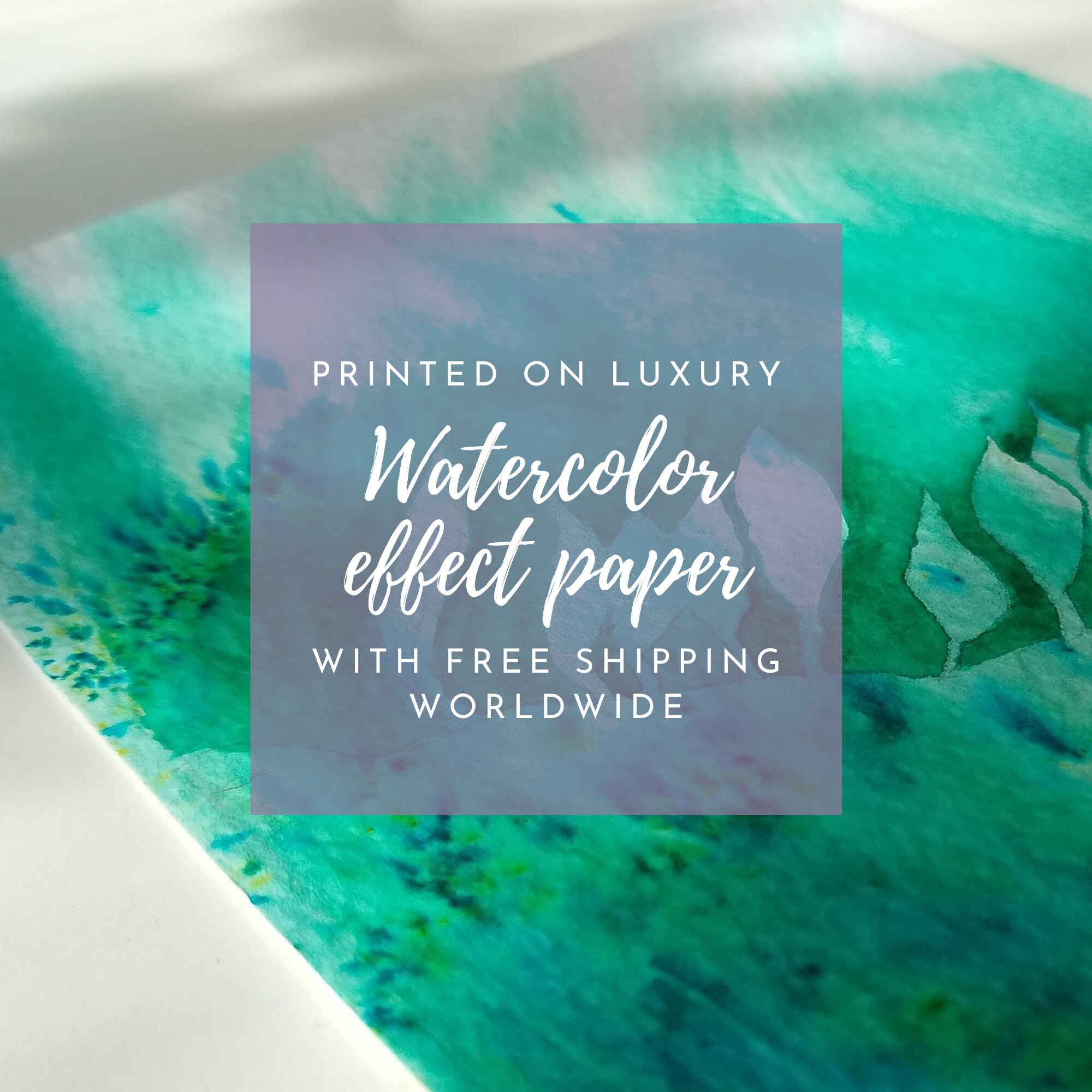 Teal Wall Art Home Decor Watercolor Wall Decor Teal Watercolor Prints ...