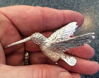 Pewter Hummingbird | Etsy