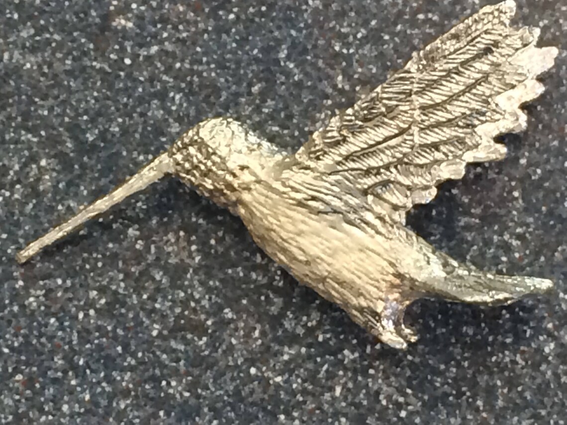 Hummingbird Ornament, Life Sized, Cast With Lead Free Pewter in ...