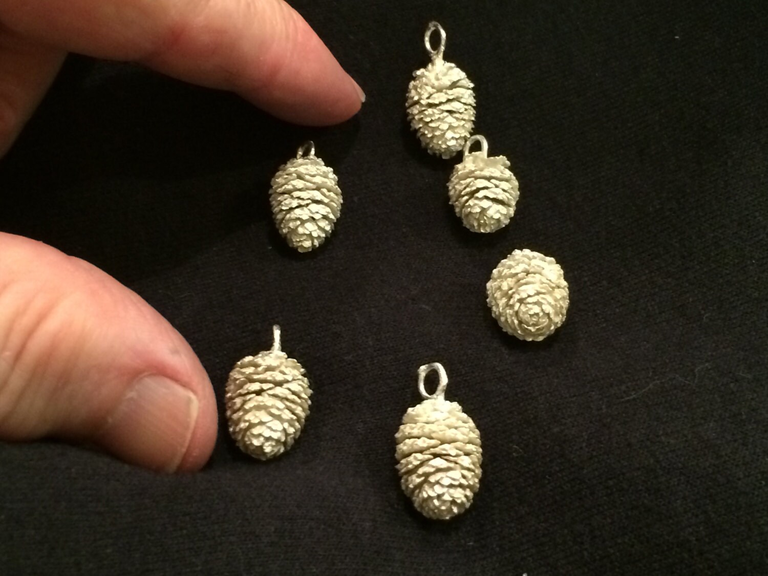 Solid Sterling Silver Pine Cone Cast From Real Mountain Alder Pine Cone ...