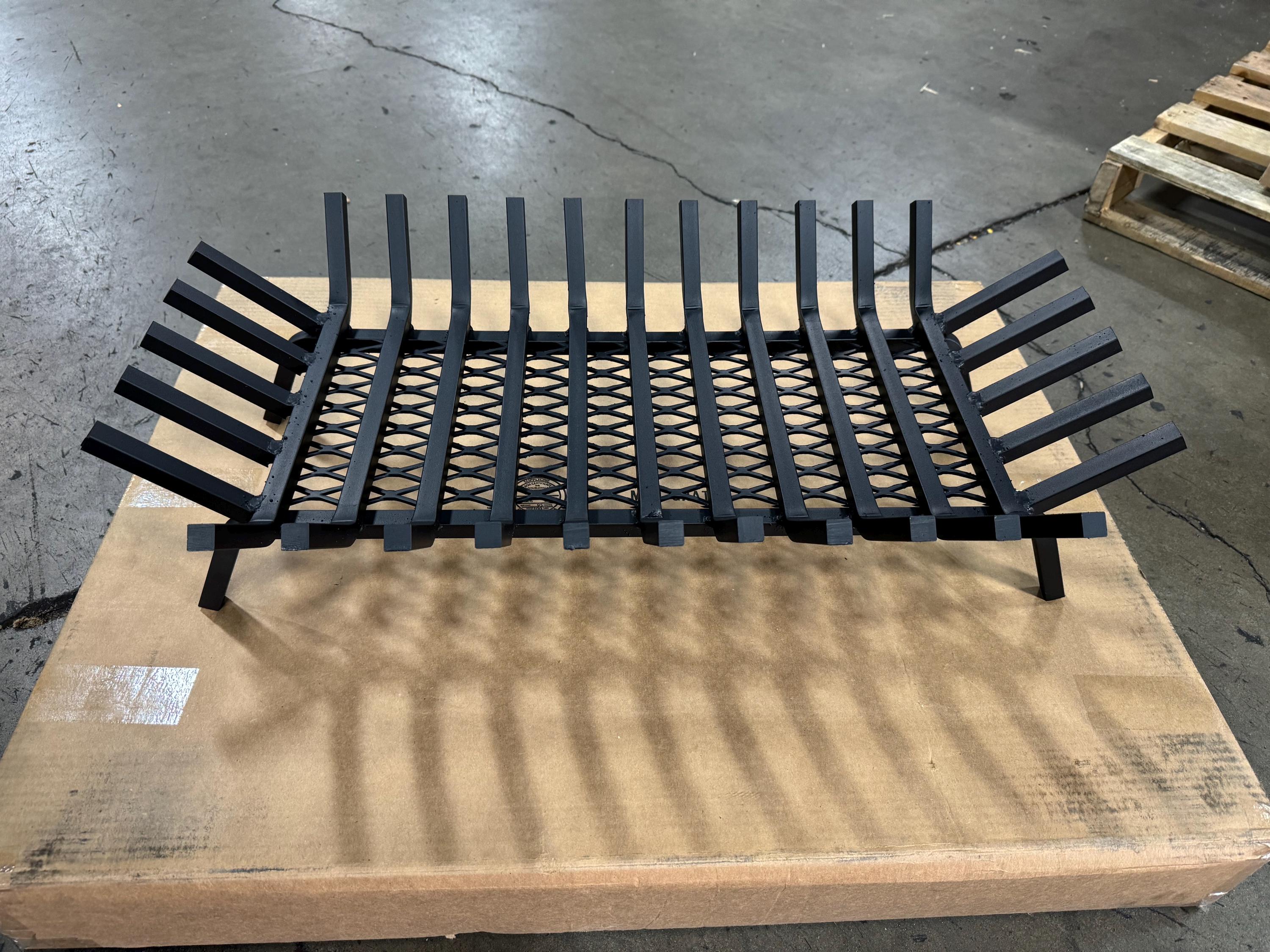 Rectangle Fire Pit Grate: Heavy Duty Carbon Steel With Ember Catch - Etsy