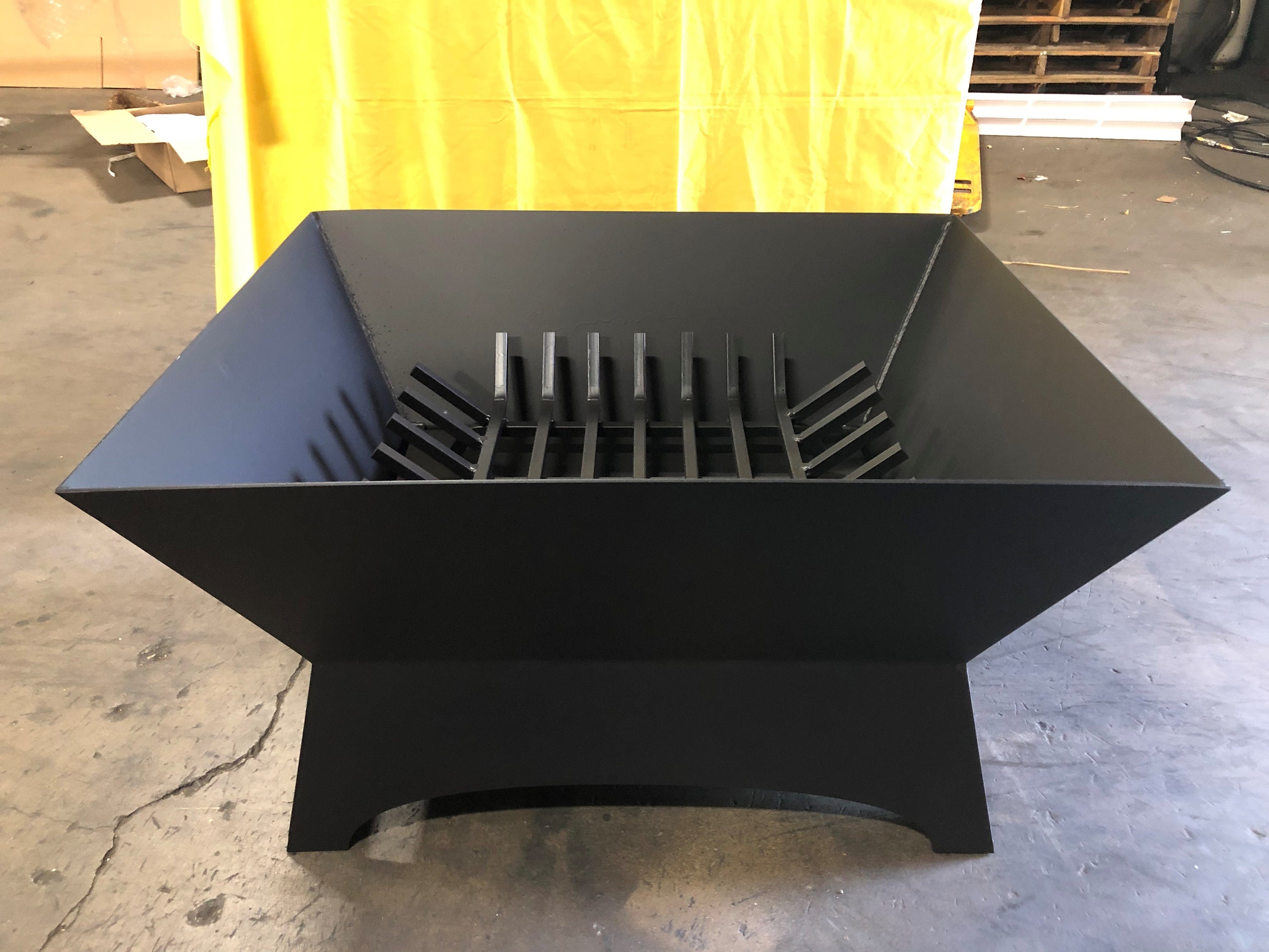 Welded Steel Fire Pit: Modern Outdoor Garden Decor - Etsy