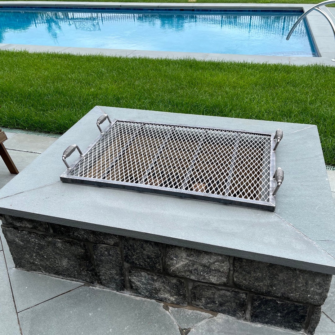 Fire Pit Cooking Grate Open Fire Cooking Grate Grid With Handles Campfire Cook Top Camping