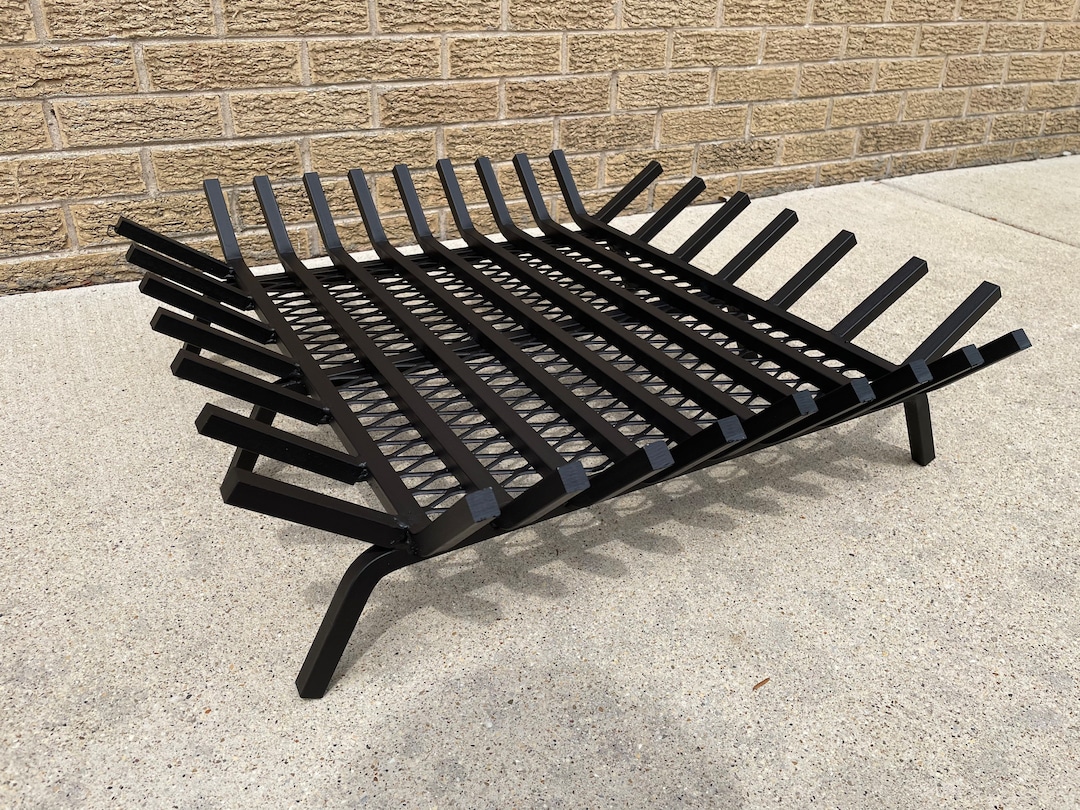 Square Fire Pit Grate, Heavy Fire Pit Wood Insert Grate, Carbon Steel ...