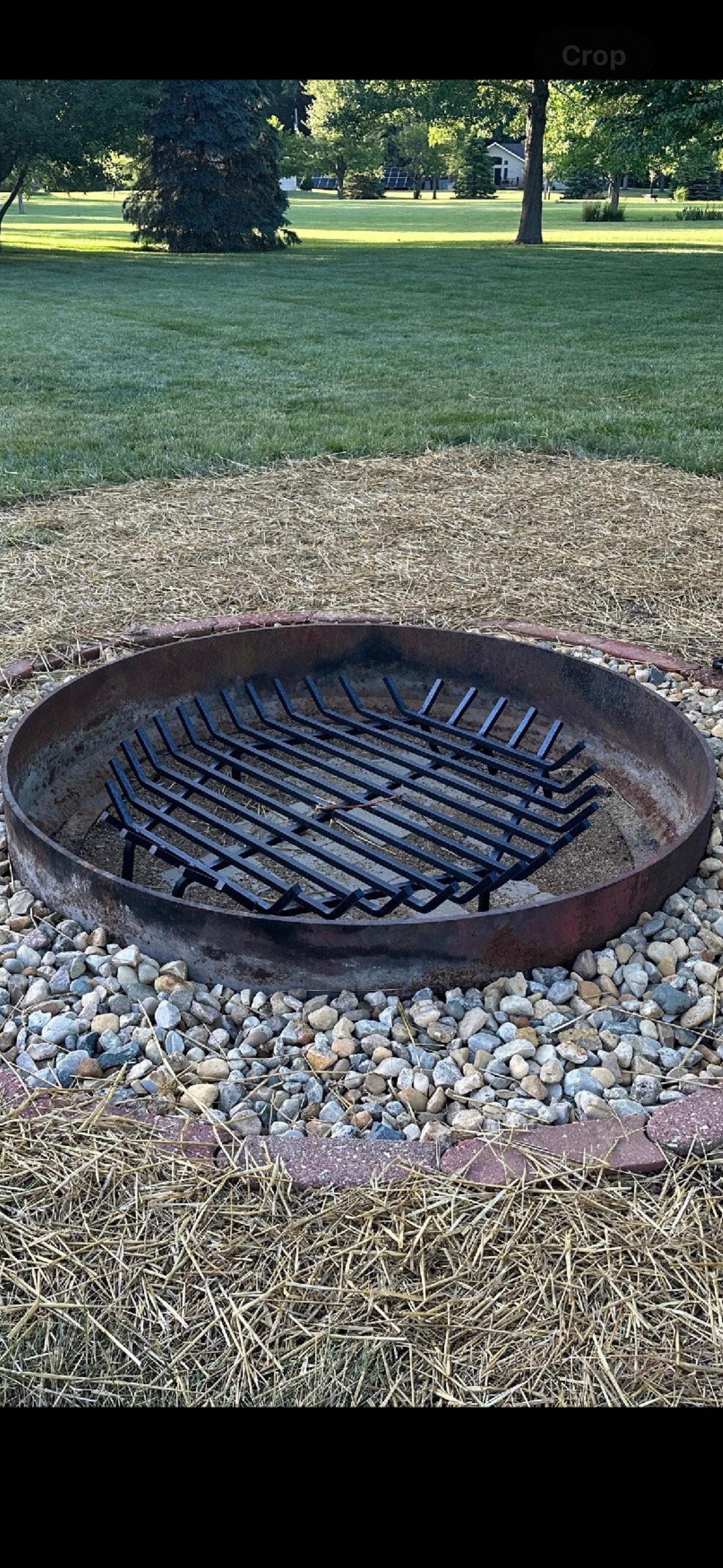 Heavy Duty Round Fire Pit Grate: Carbon Steel, Stainless Steel Wood ...