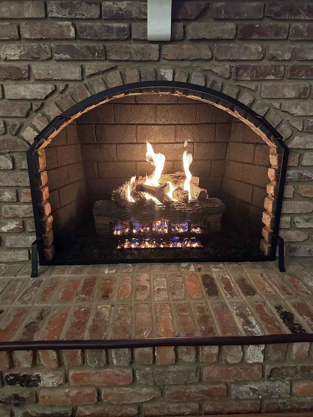 Arch Fireplace Screen: Carbon Steel, Single Panel, USA Made - Etsy