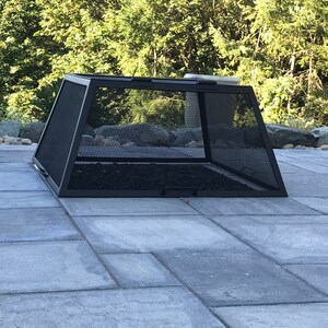 Mesh Steel Fire Pit Safety Screen Square/rectangle, Carbon Steel Fire ...