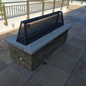 Carbon Steel Fire Pit Safety Screen: Square or Rectangle, USA Made - Etsy