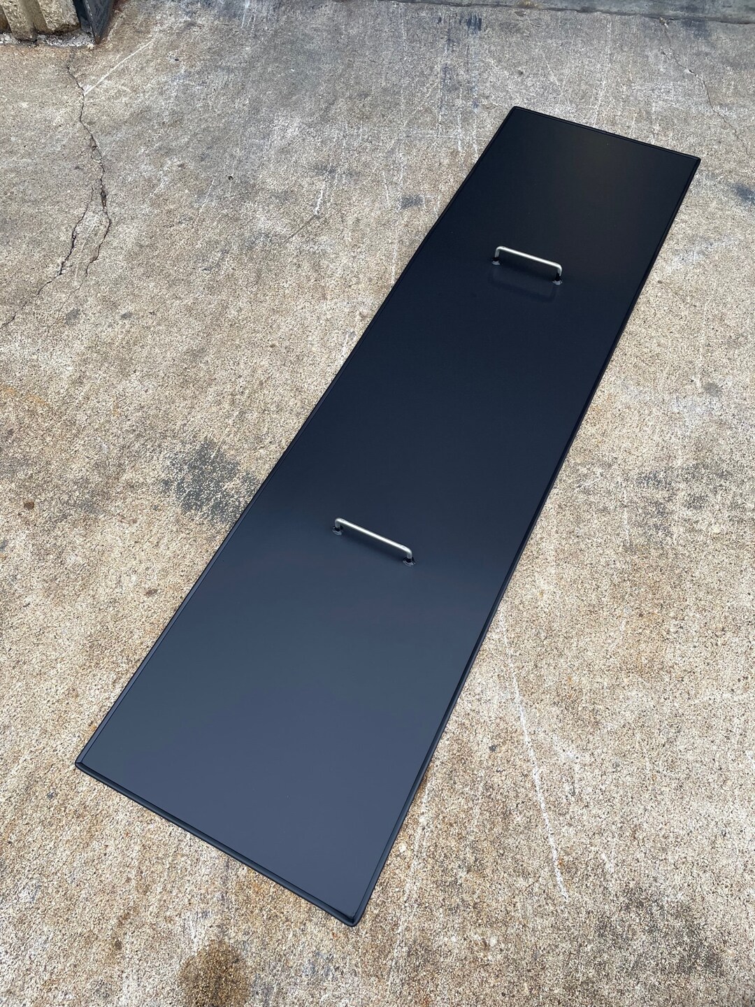 Linear Gas Fire Pit Snuffer Lid Cover, Stainless Steel Rectangle Fire ...