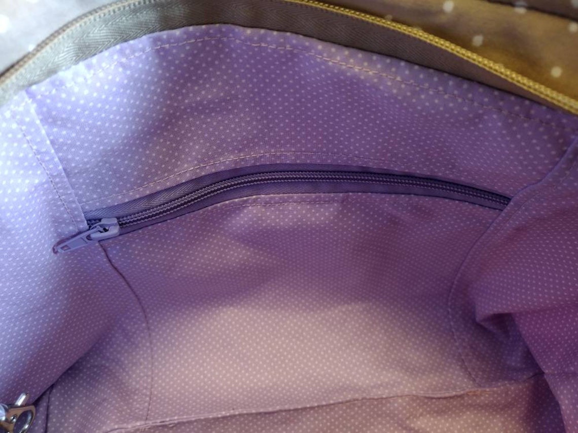 Spring Quilted Zippered Kaffe Fassett Tan and Pink Bag - Etsy