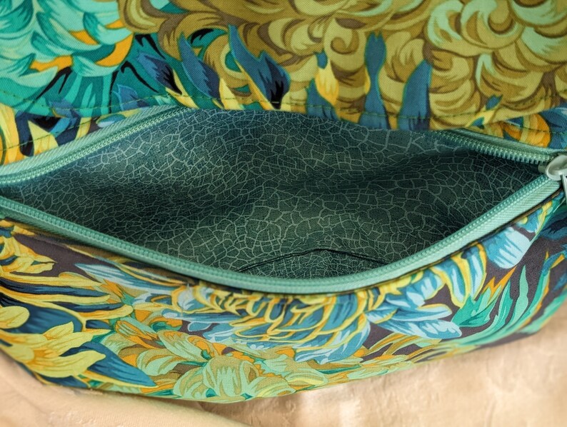 Green, Blue, Olive, and Yellow Color Kaffe Fassette Medium Crossbody ...