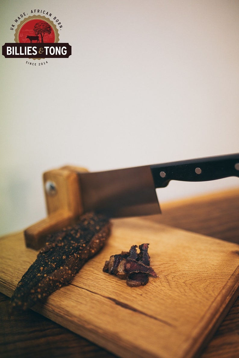 Solid Oak Wood Biltong Cutter / Chopping Board Kitchen | Etsy