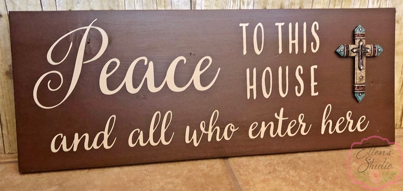 Peace to This House....and All Who Enter Here Custom Board | Etsy
