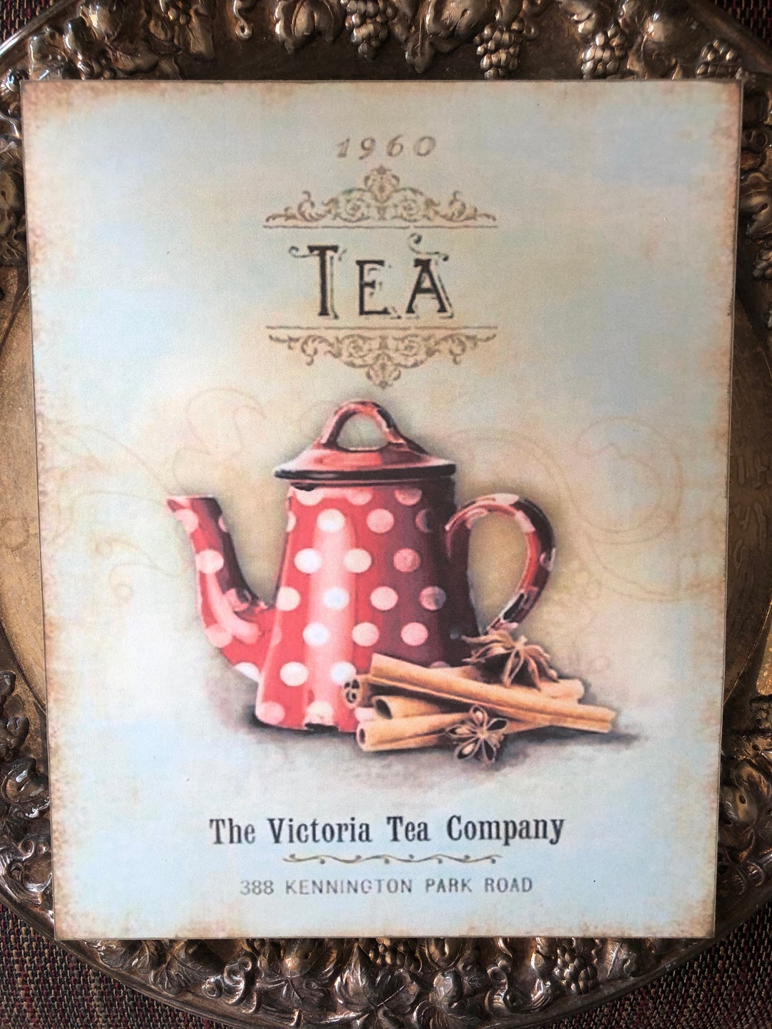 Tea Time Sign, 8 X 10 Shabby Chic Sign, Tea Time Sign, English ...