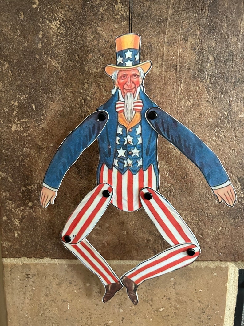 Vintage Uncle Sam Puppet: Patriotic Americana Decor - Etsy
