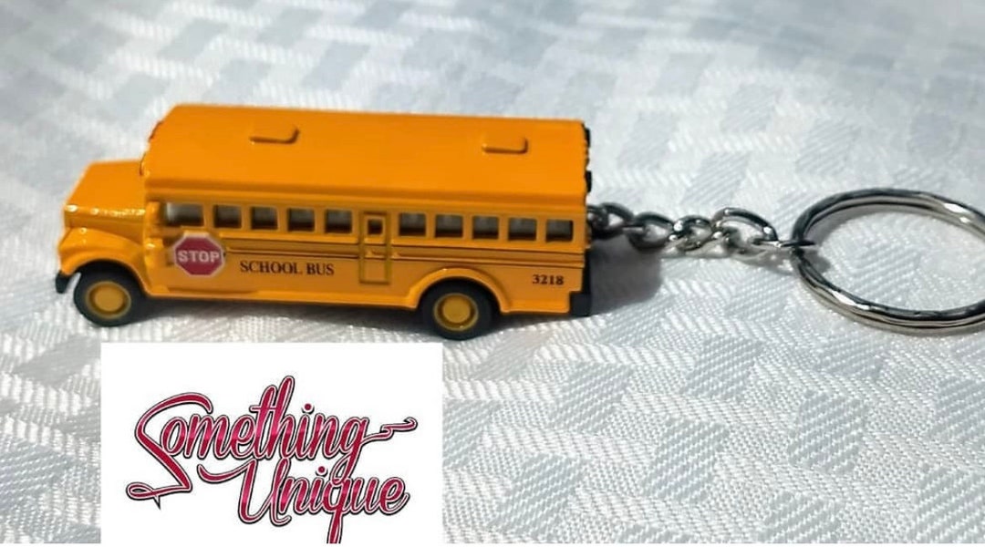 Mini School Bus Keychain - Etsy