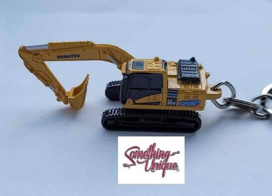 Mini Excavator Keychain - Etsy