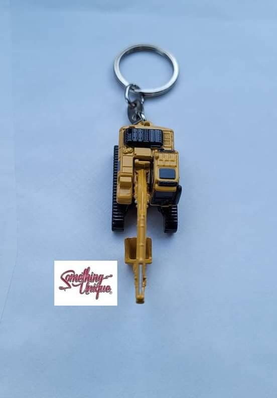 Mini Excavator Keychain - Etsy