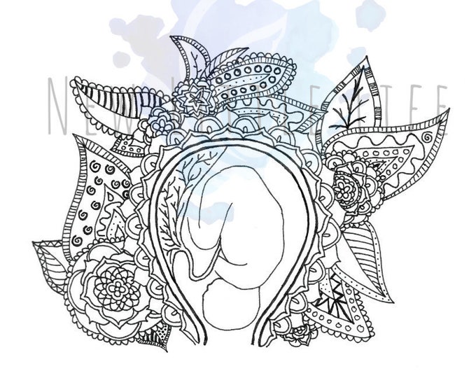 Birth Affirmation Coloring Page DIGITAL DOWNLOAD Adult - Etsy