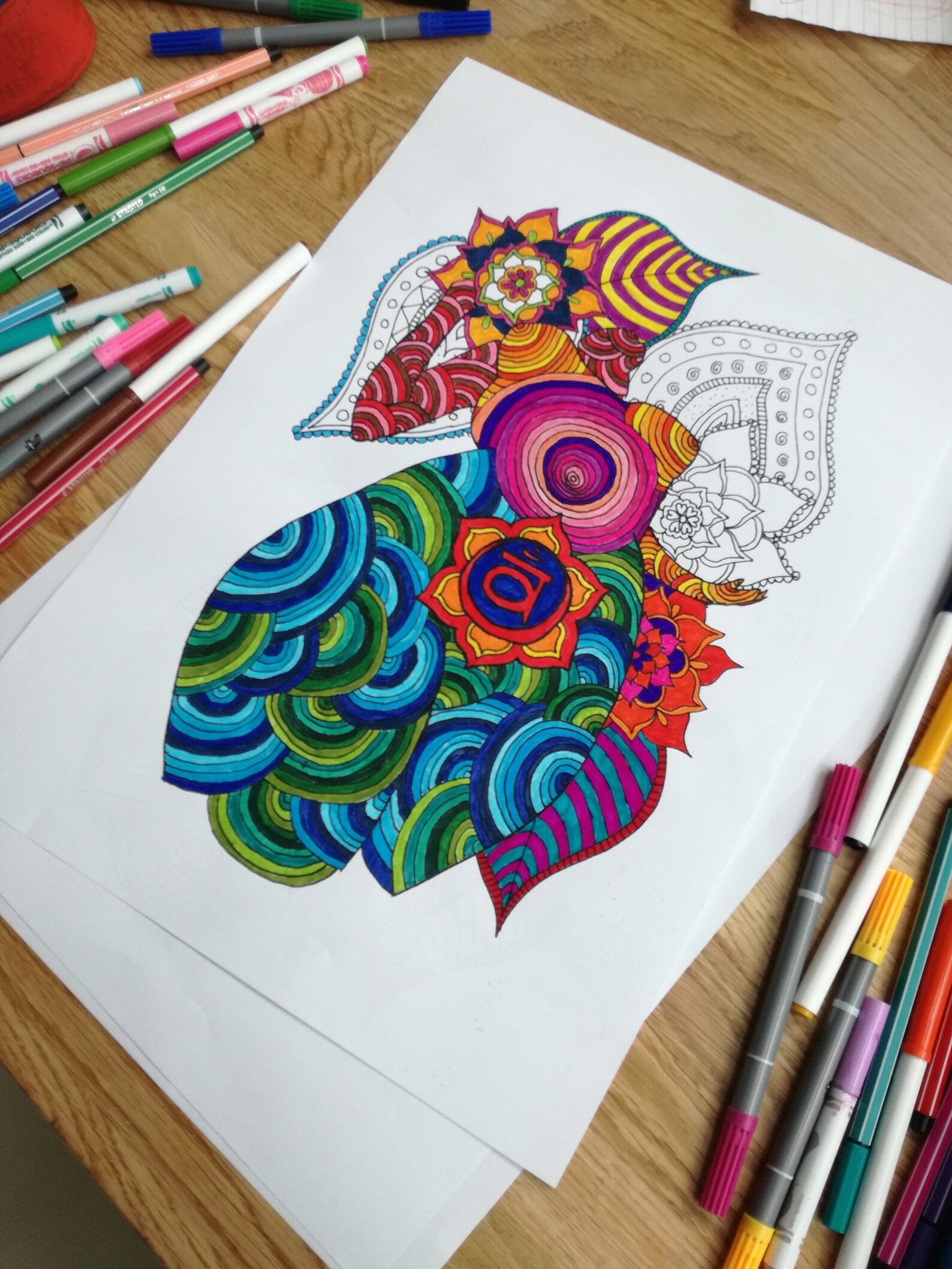 Sacral Chakra Coloring Page - DIGITAL DOWNLOAD - Adult Coloring, Chakra ...