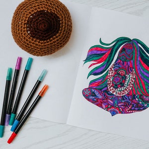 Breastfeeding & Postpartum Coloring Book - DIGITAL DOWNLOAD - Adult ...