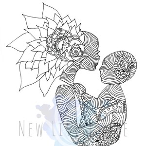 Breastfeeding & Postpartum Coloring Book - DIGITAL DOWNLOAD - Adult ...