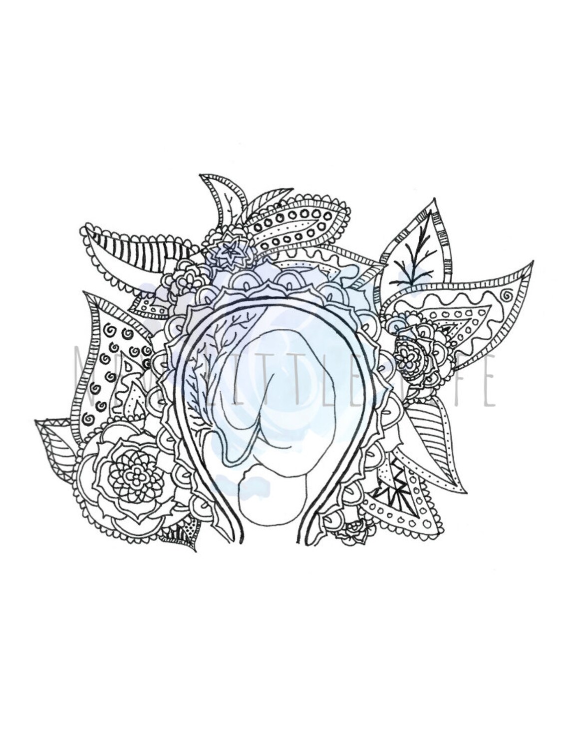 Birth Affirmation Coloring Page - DIGITAL DOWNLOAD - Adult Coloring ...