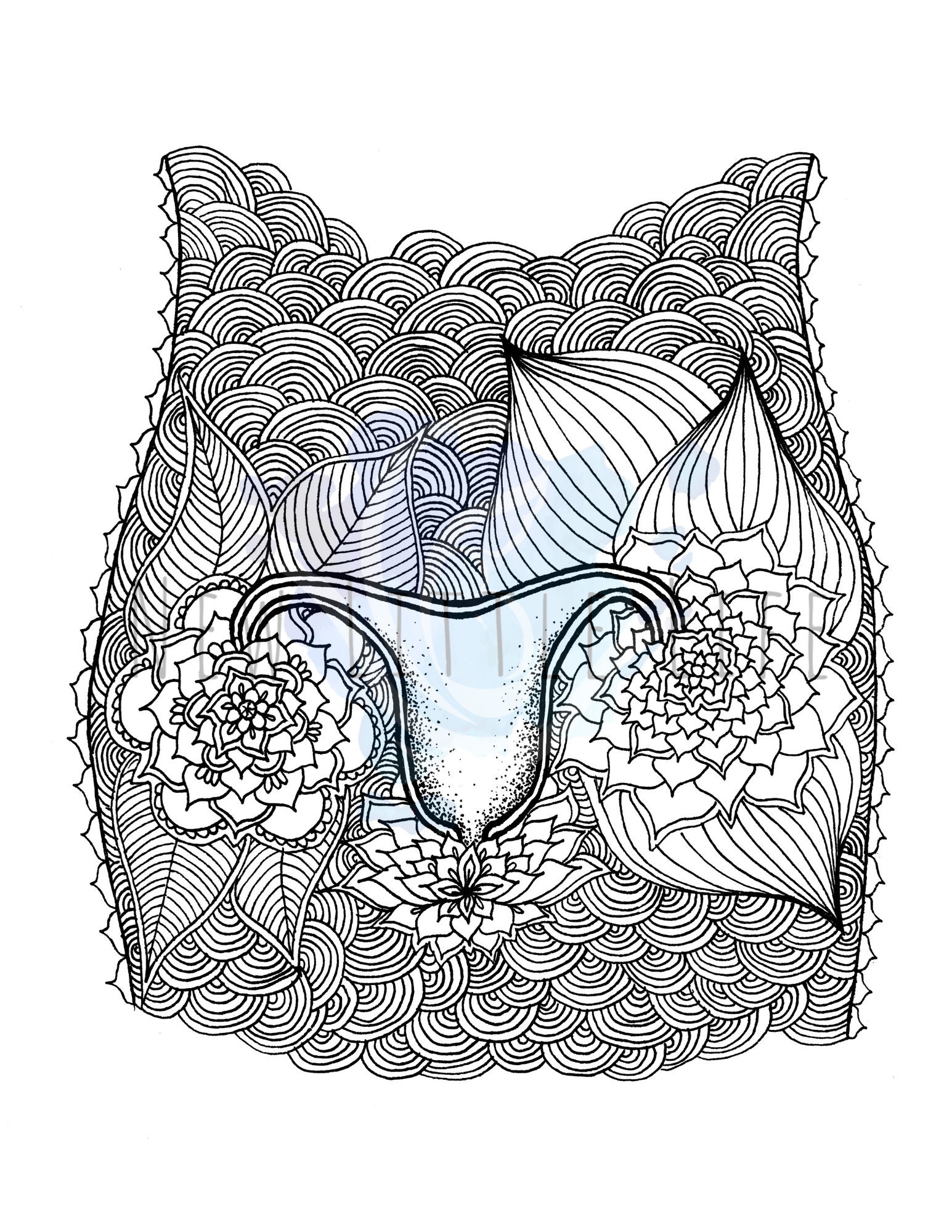 Pregnancy Coloring Book DIGITAL DOWNLOAD Adult Coloring, Birth ...