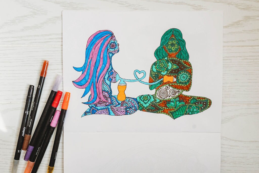 Breastfeeding & Postpartum Coloring Book DIGITAL DOWNLOAD Adult ...