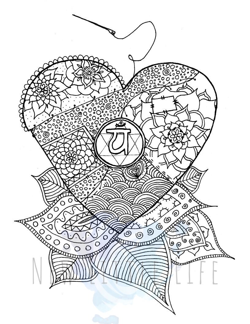 Free Chakra Coloring Pages
