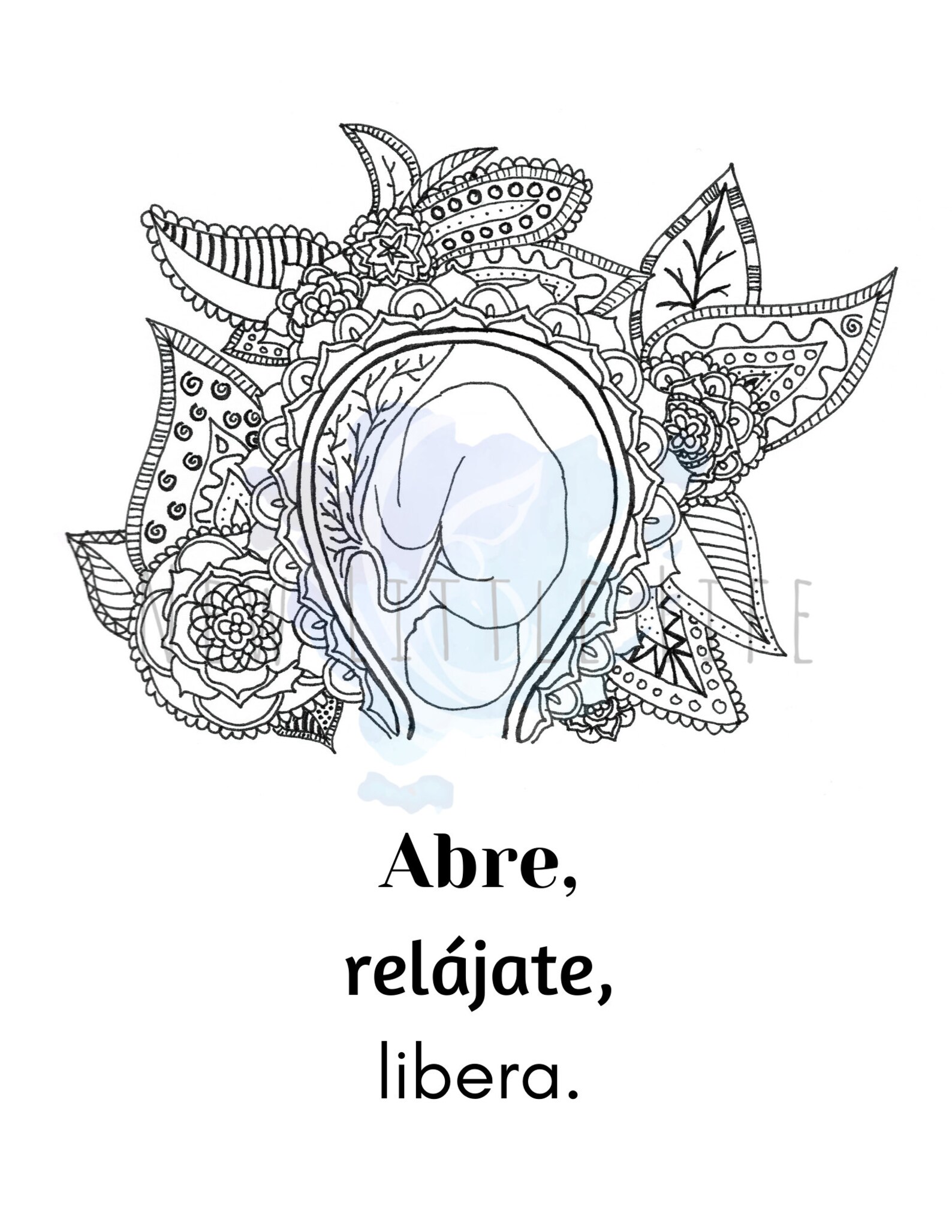 SPANISH Birth Affirmation Coloring Book DIGITAL DOWNLOAD - Etsy España