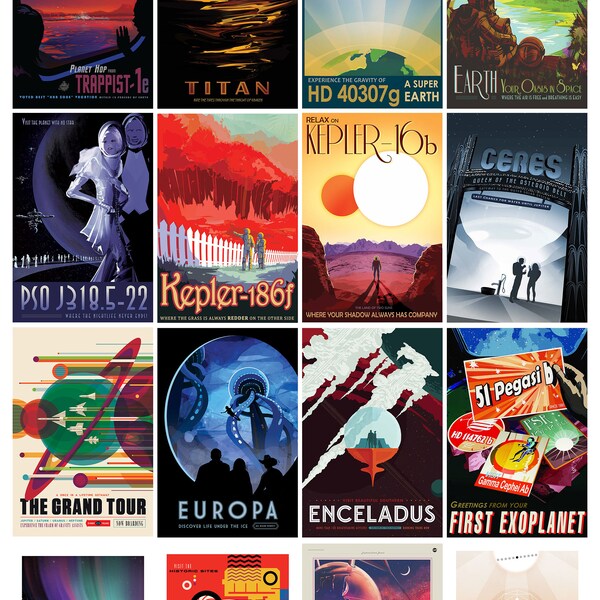 Nasa Travel Posters - Etsy
