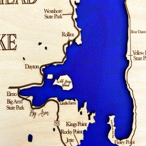 Flathead Lake Wall Map - Etsy