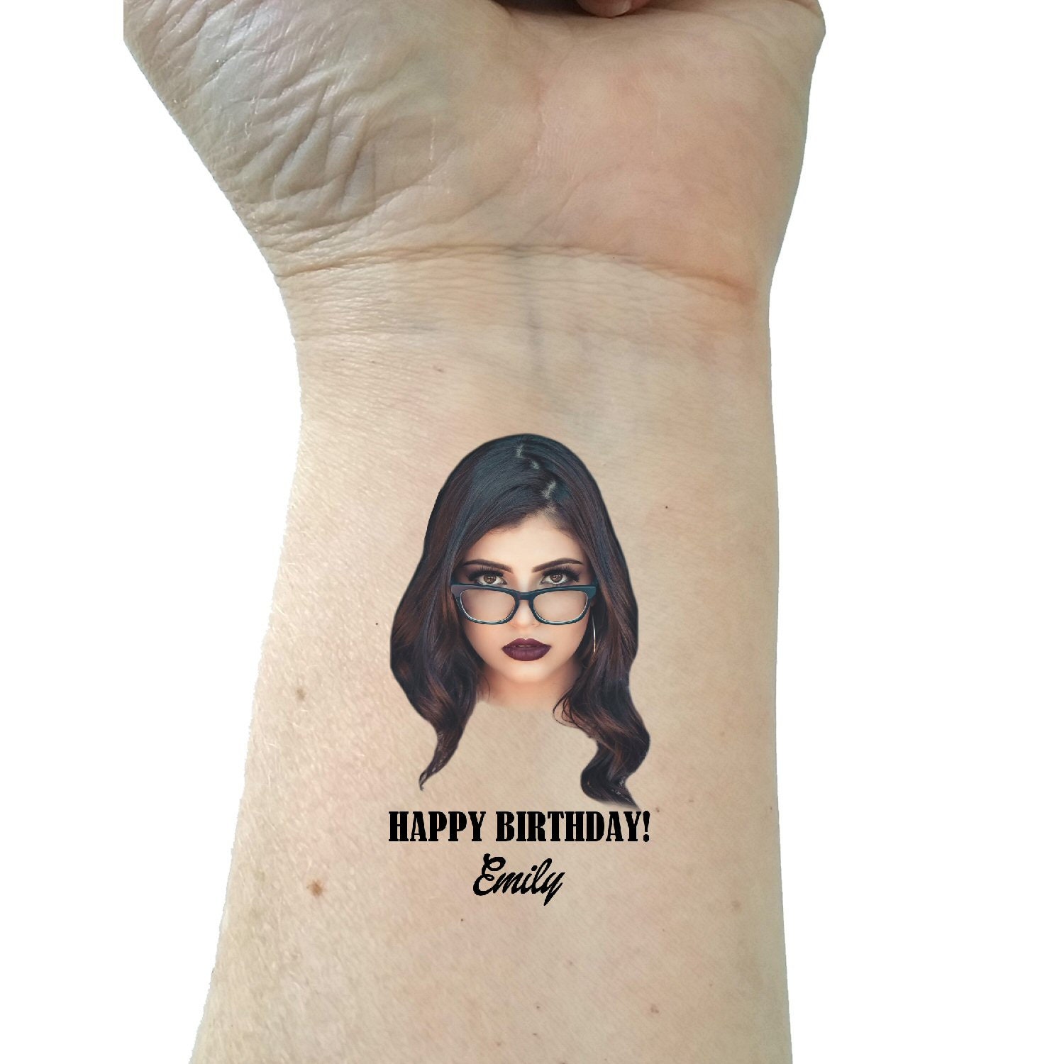 Birthday Party Tattoos Birthday Tattoo Happy Birthday Tattoo - Etsy