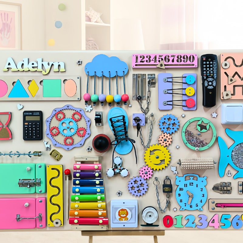Montessori Big Busy Board - Etsy