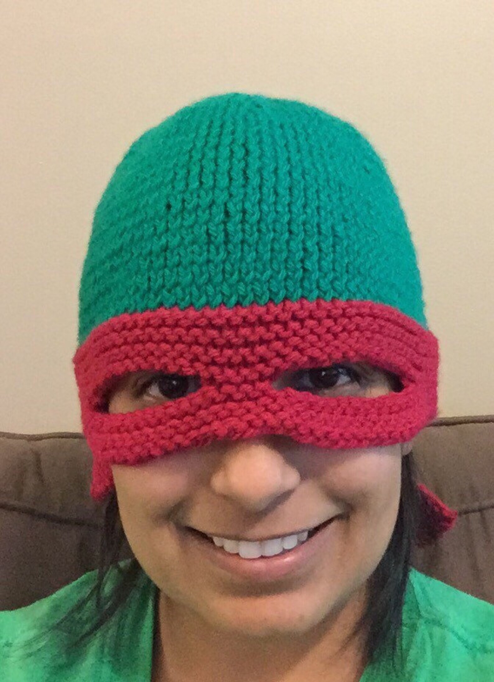 Knitting Pattern: Teenage Mutant Ninja Turtle Hat Adult Size - Etsy