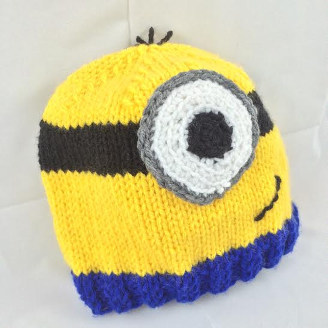 Knitting Pattern: Minion Hat; Baby and Toddler Sizes - Etsy