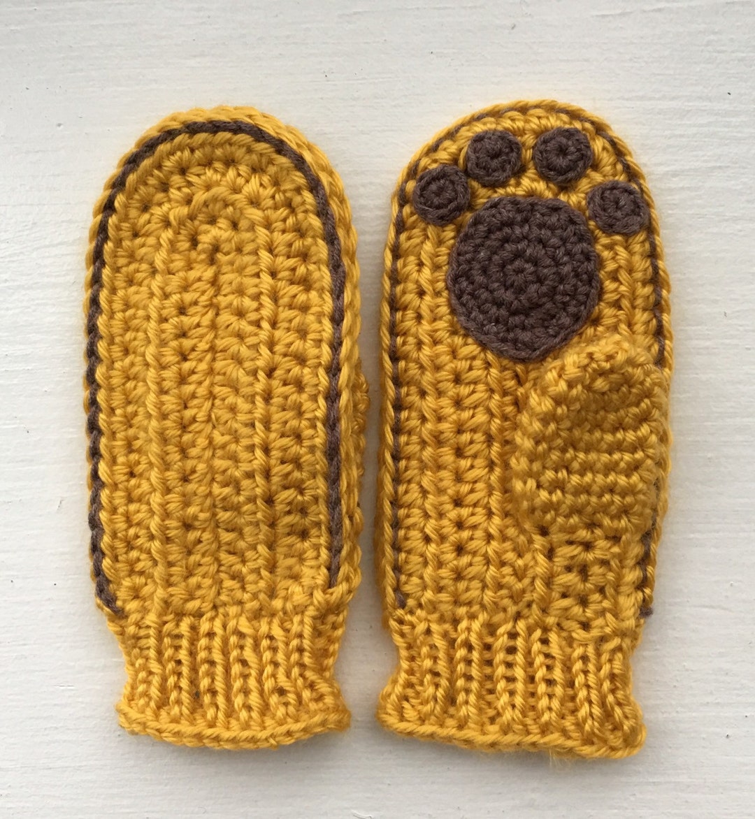 Tiger Mittens, Mittens With Paws - Etsy