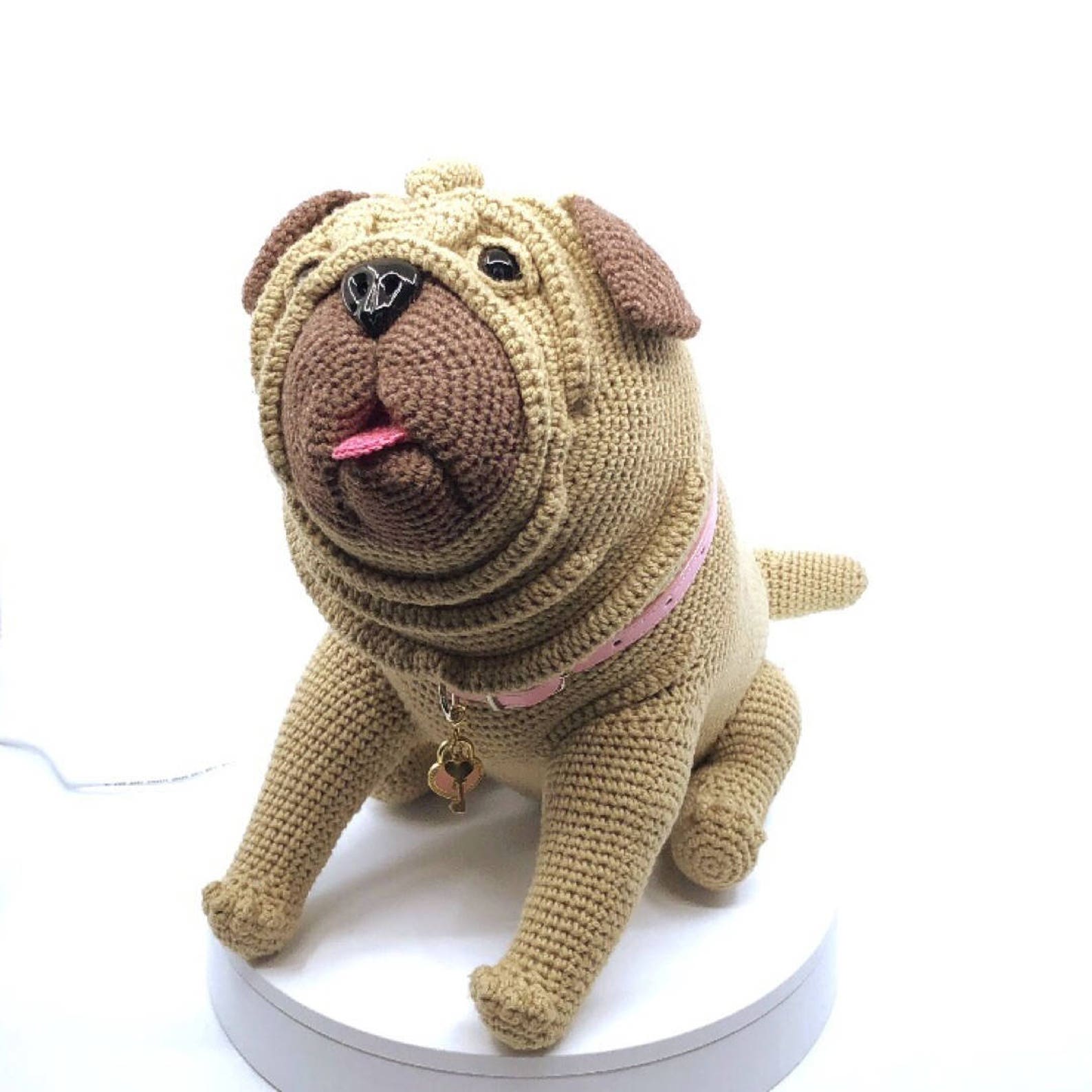 Pug Dog Crochet Pattern Crochet Puppy Dog Crochet Pattern - Etsy