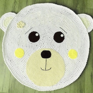 Bear Rug Crochet Pattern, Crochet Pattern, Baby Rug Crochet Pattern ...