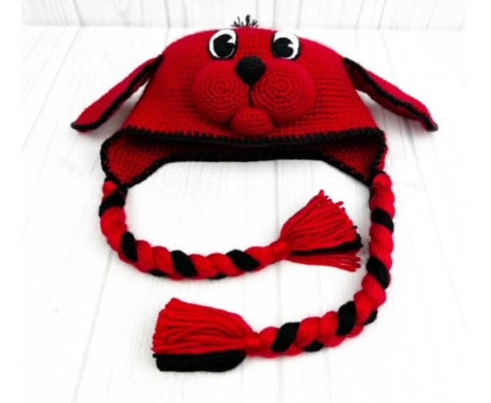Red Dog Hat Crochet Pattern: Sizes 1-5 Years (PDF) - Etsy Canada